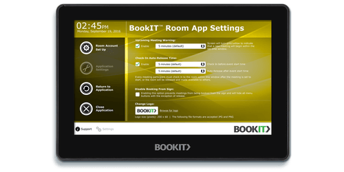 BookIT BTX-BOOKIT07 BookIT 7" PoE Touch Panel Room Scheduling Display ...