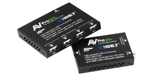 AVPro Edge AC-EXUSB-2-KIT USB 2.0 via HDBaseT 100 Meter Extender ...