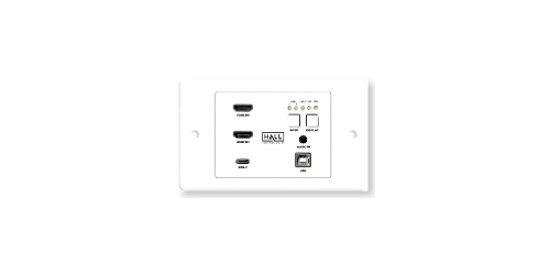Hall Technologies HT-DSCV-70-RX 4K UHD In-Wall Transmitter with USB ...