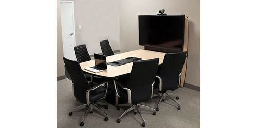 AVF T526 Huddle Table w/ Back Wall, Seats 6, Furniture Laminate - 10 ...