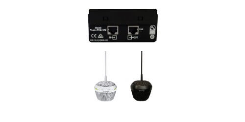 Parle TCM-1EX Black Expansion AVB Beamtracking ceiling microphone ...