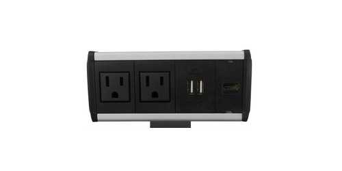 FSR SS-USBA-B Black Pass-Through USB-A Keystone for Symphony Box ...