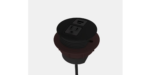 Byrne Node-USB 1 Power & 2 USB Surface Mount Charging Station ...