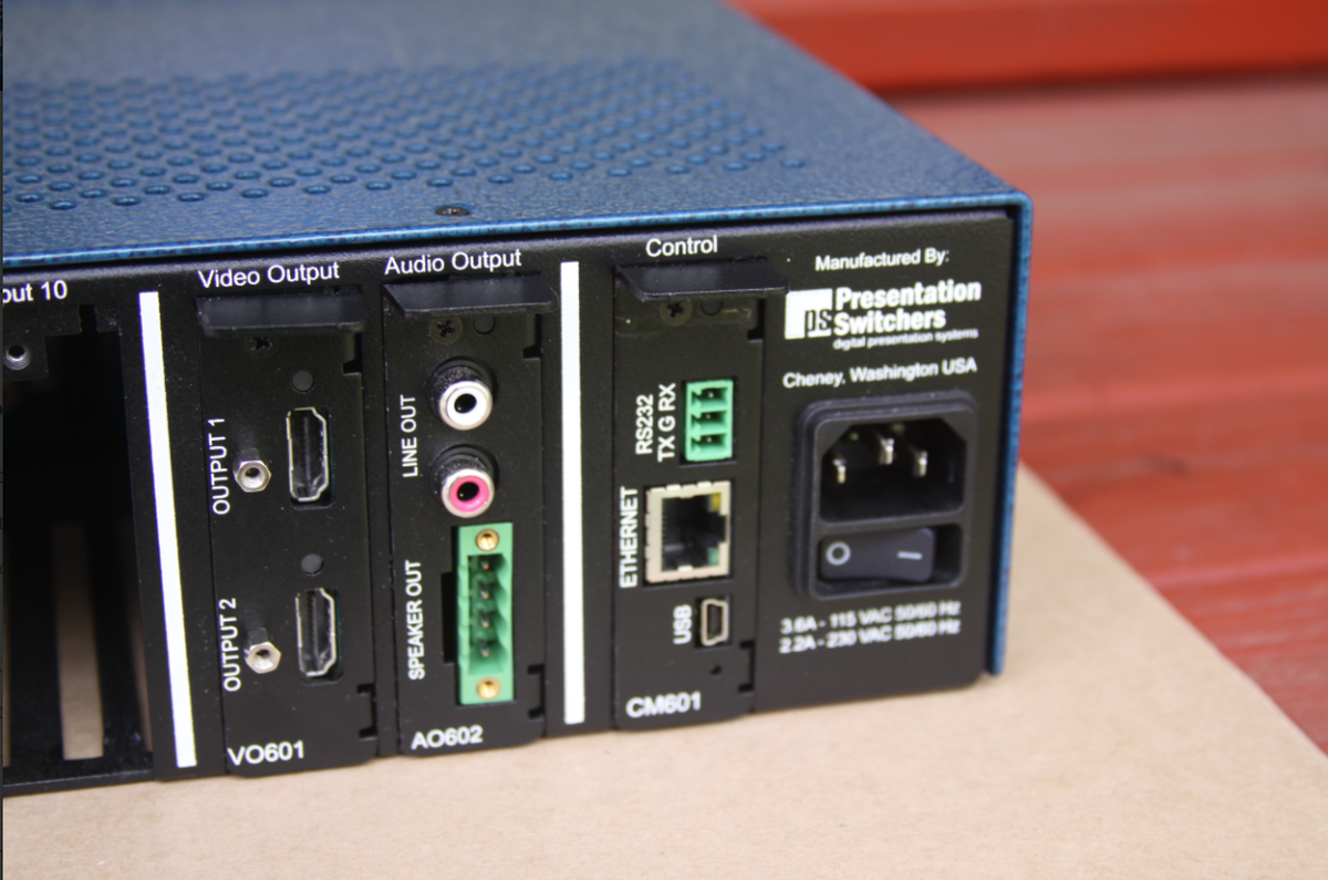 Presentation Switchers PS664 10x2 Modular Digital Presentation Switcher ...