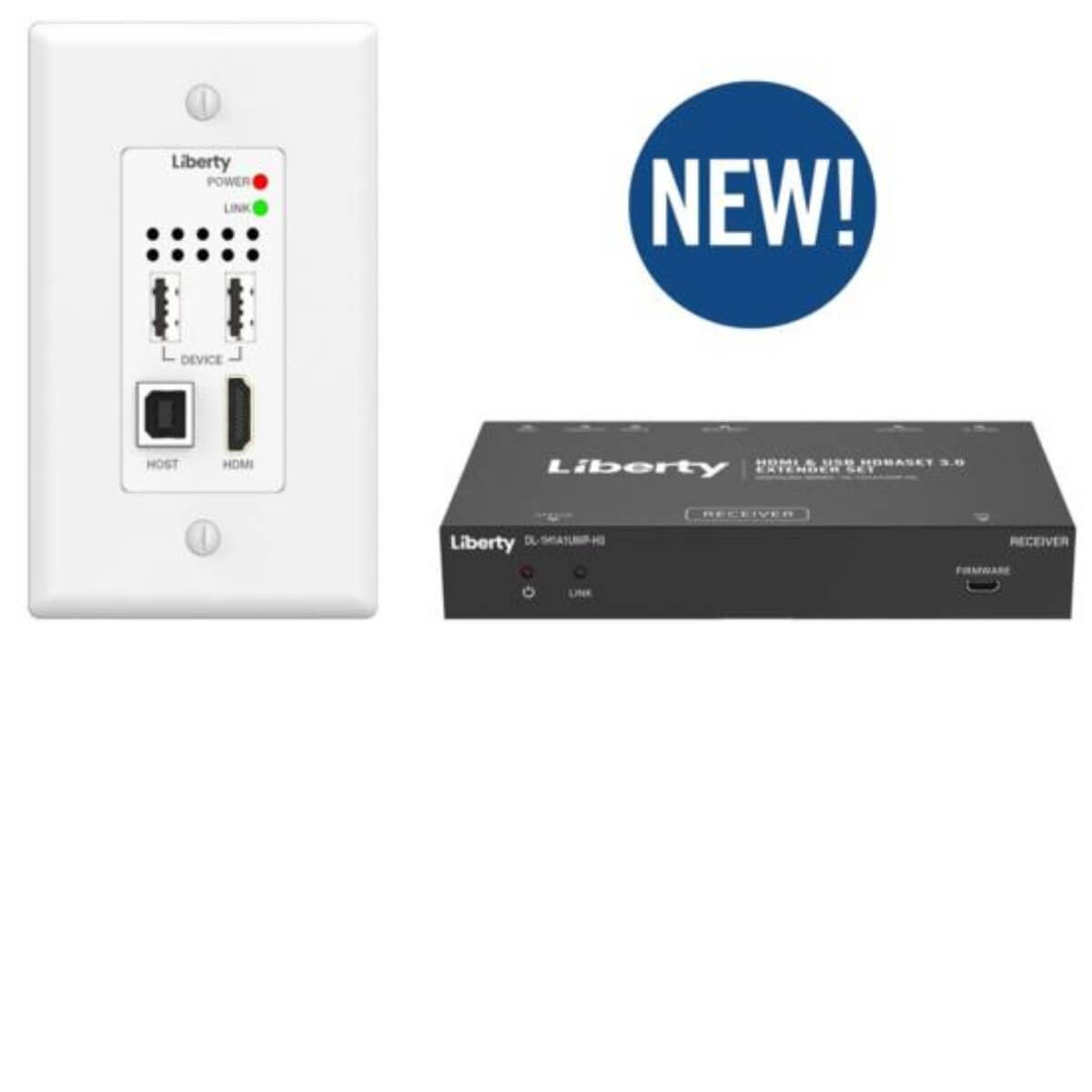 Liberty AV DL-1H1A1UWP-H3 Digitalinx Series 4K60 HDMI & USB HDBaseT 3.0 ...