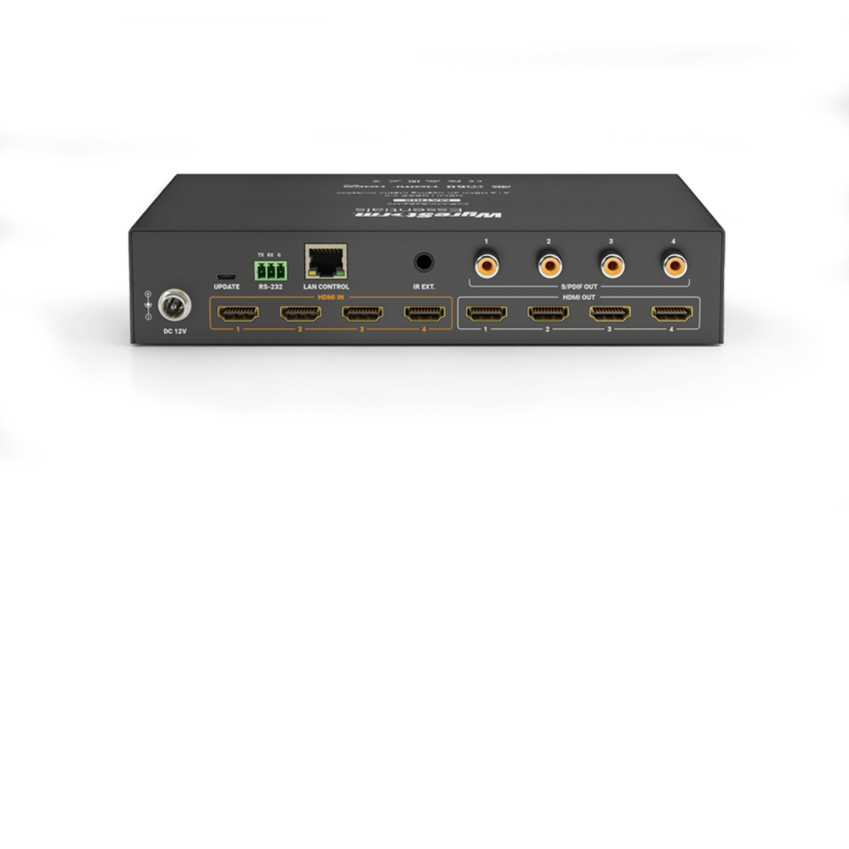 WyreStorm EXP-MX-0404-H2 4K HDMI 4x4 Matrix Switcher W/ Scaling Outputs - Conference Room AV
