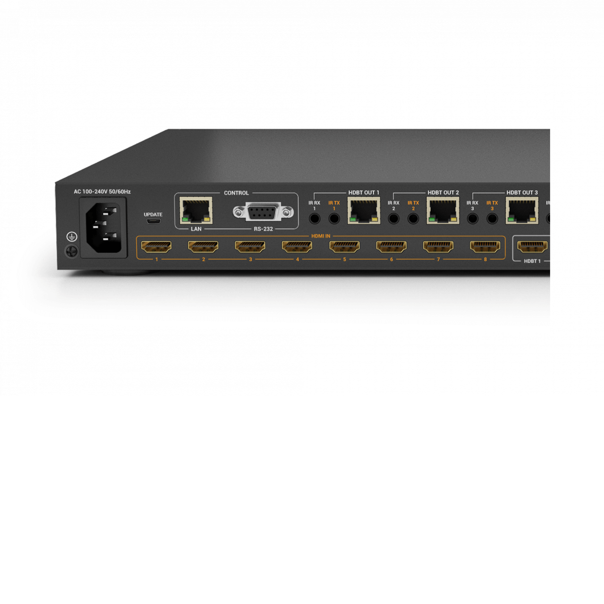 WyreStorm MXV-0808-H2A-70 v3 4K HDR 70m HDBaseT 8x8 Matrix Switcher ...