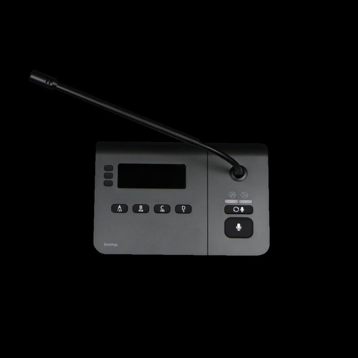 Biamp NPX G1040 4-button convenience paging station with gooseneck ...