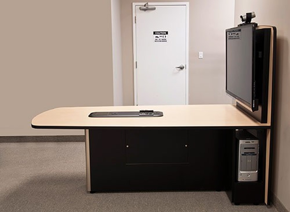 AVF T526 Huddle Table w/ Back Wall, Seats 6, Furniture Laminate - 10 ...