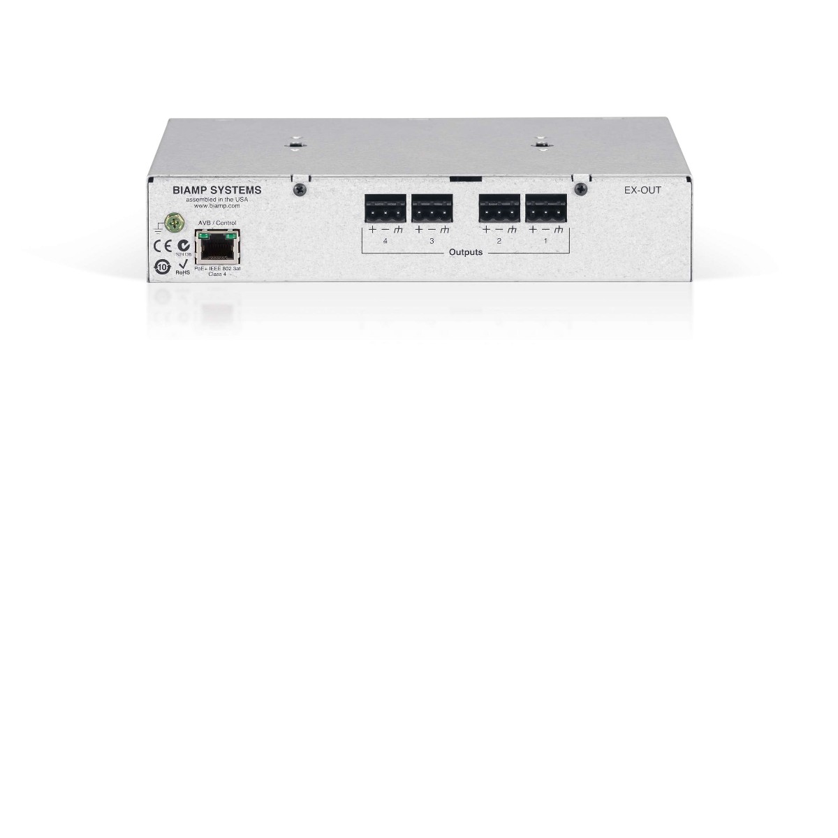 Tesira Tesira EX-OUT Tesira 4 channel mic/line output expander PoE+ ...