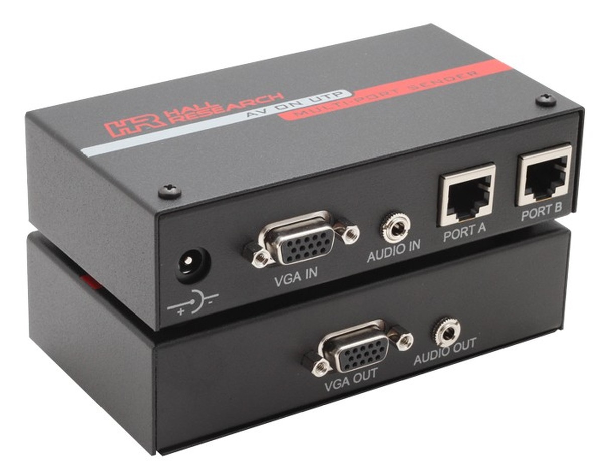 Hall Technologies UVA-2 Video and Audio over UTP Transmitter - 2 Port ...