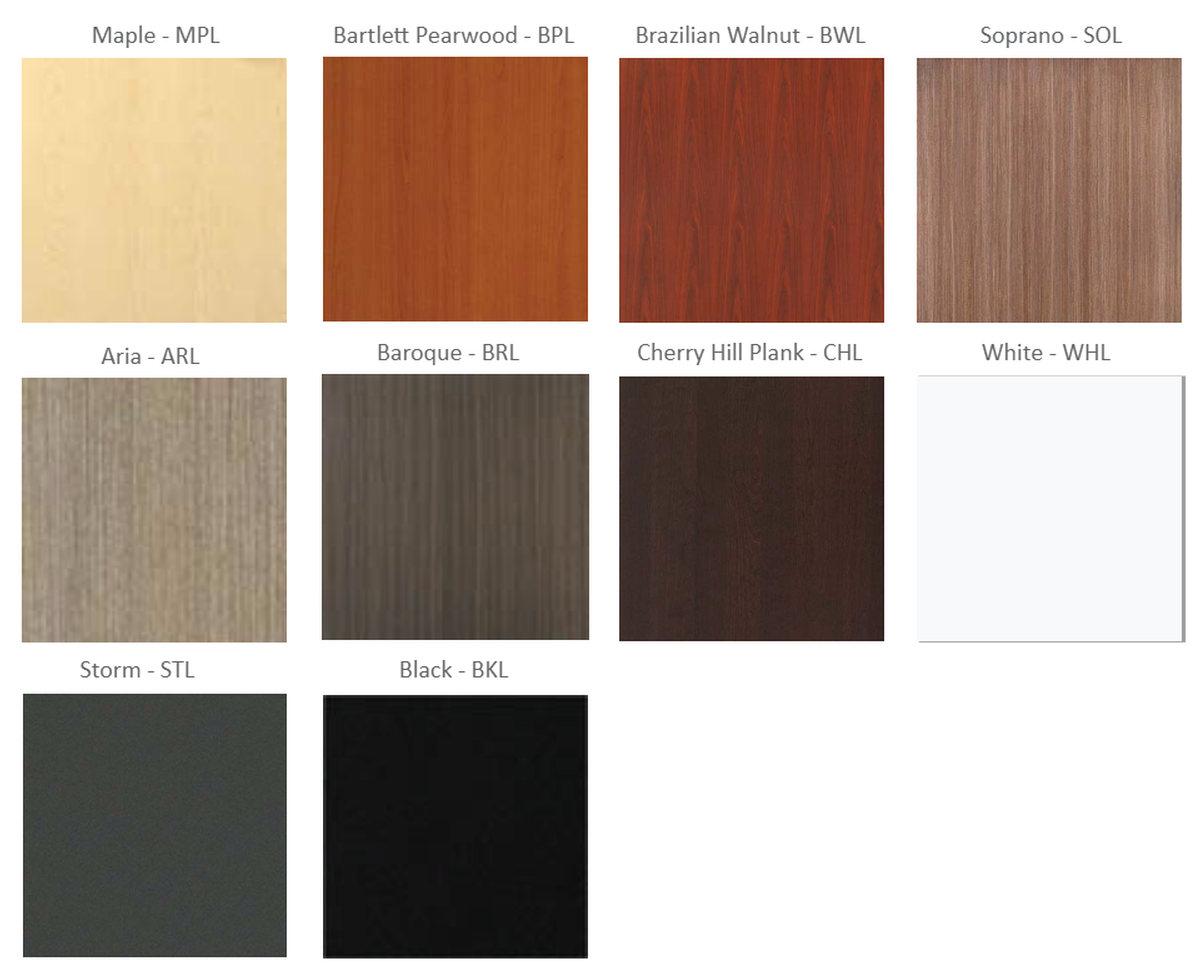 AVF T526 Huddle Table w/ Back Wall, Seats 6, Furniture Laminate - 10 ...