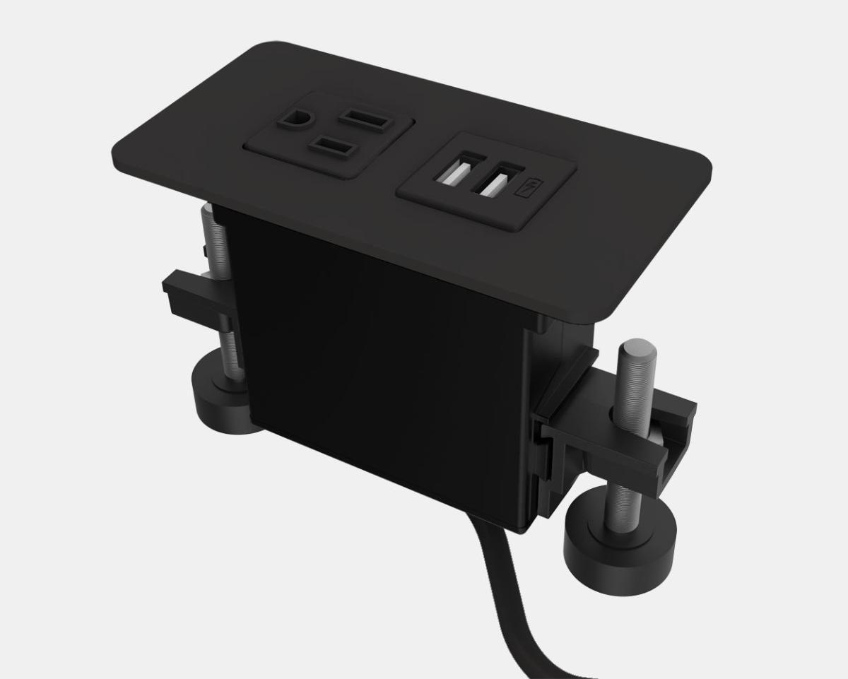 Byrne Surface Mount MiniTap 1 Power and 2 Charging USB - Conference Room AV