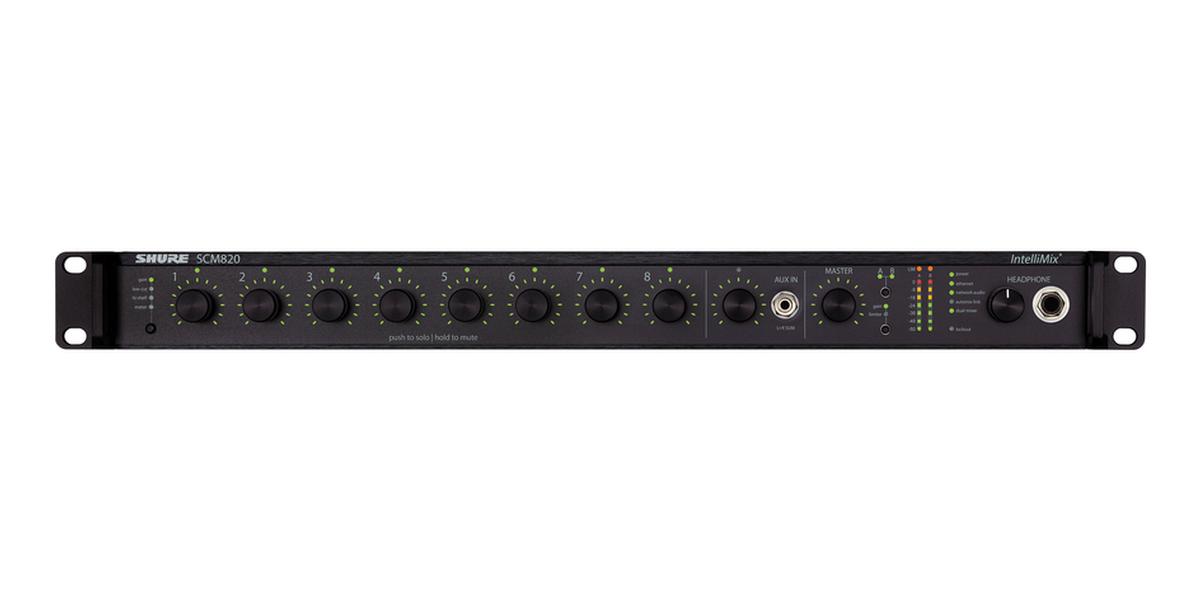 Shure SCM820 8-Channel Digital IntelliMix Automatic Mixer - Enhanced I ...
